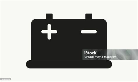 배터리 극 라인 아이콘입니다 전기 양수 음극 플러스 마이너스 축압기 전원 공급 장치 전기 요금 휴대용 장치 기술 개념 비즈니스