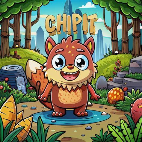 A Cartoon Of A Chip Chip Book With The Word Chip On It Premium Ai Generated Vector