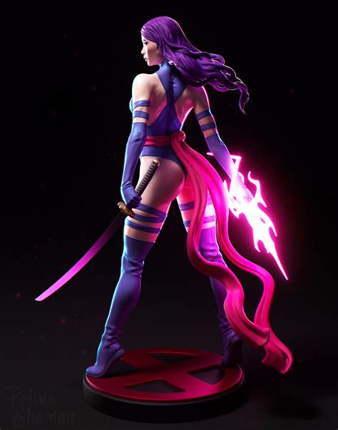 Painted Psylocke Statue 14 Sexy Figure Ebay