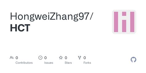 Github Hongweizhang97hct