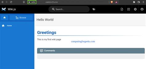 Install Wiki Js On Ubuntu With Let S Encrypt Ssl Computingforgeeks