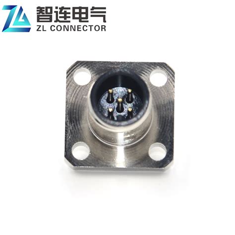 Sensor Socket M12 D Code B Code Flange Mounting Connectors M12 Male Or