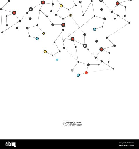 Vector Abstract Molecule Structure And Network Background Stock Vector