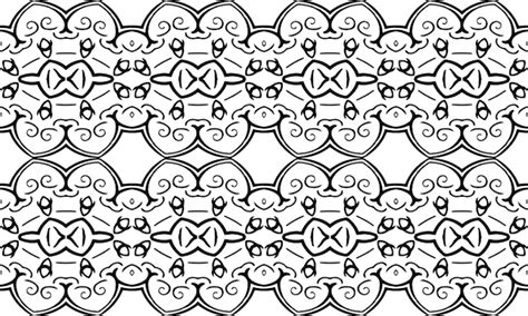 Premium Vector Repeated Pattern Design Black Color Vector Art