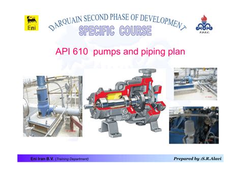Api 610 Pumps And Piping Plan Presentation