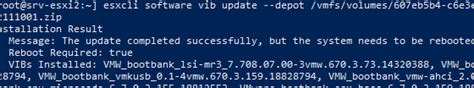 Updating Vmware Esxi Host From The Command Line Esxcli Windows Os Hub