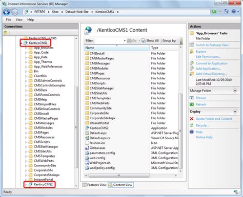 Configuring Nested Web Sites