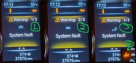 Help With Qashqai System Faults 1 Intelligent Forward Collision 2