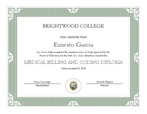 Egsample Certificate Pdf