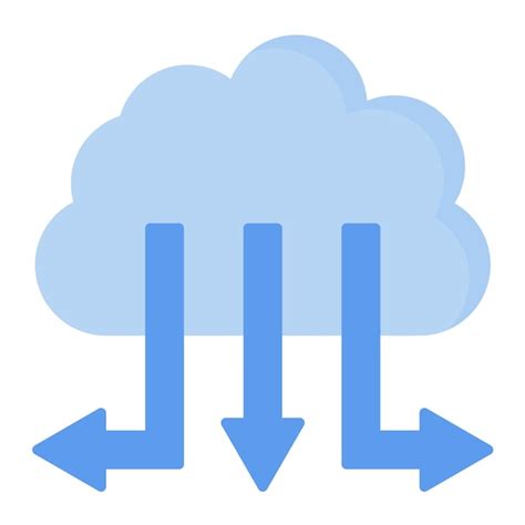 Premium Vector Cloud Distribution Flat Illustration