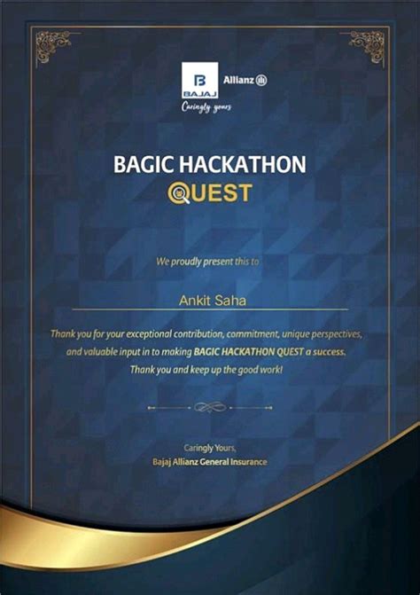 Ankit Saha On Linkedin Bajajallianzgeneralinsurancehackathon