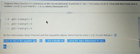 Solved Suppose That A Function F Is Continuous On The Chegg