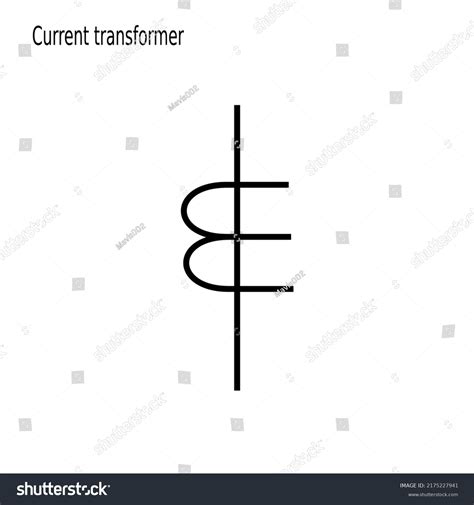 Current Transformer Ct Type Transformer That Stock Vector Royalty Free Shutterstock