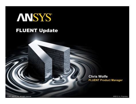 FLUENT Update Ansys