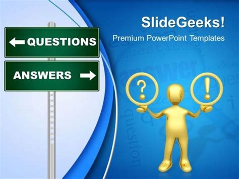 Awesome Questions Answers Powerpoint Templates