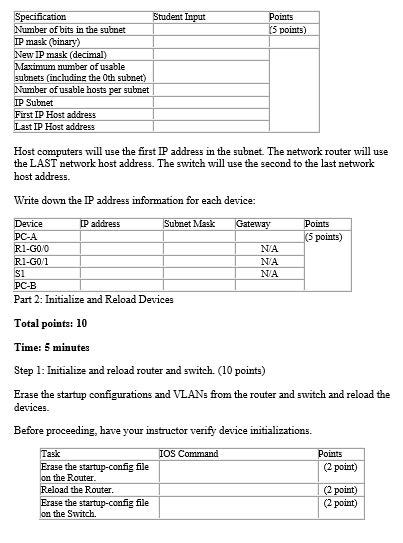 CCNA Introduction To Networks Skills Asgegsment Chegg