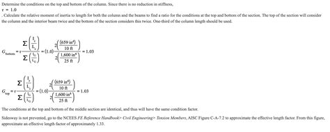 Effective Length Factor K R Fe Exam