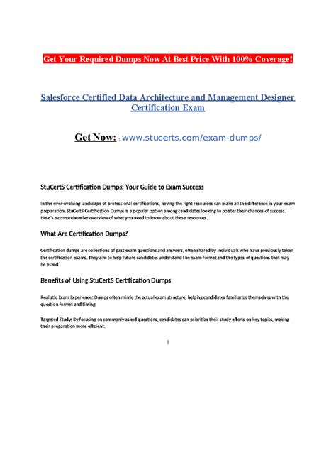 Salesforce Certified Data Architecture And Management Designer