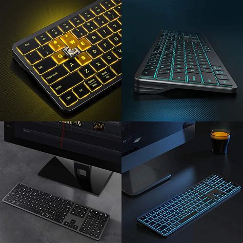 Jomaa Wireless Rechargeable Keyboard Mouse Combo Backlit