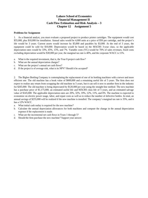 Fm Assignment Pdf