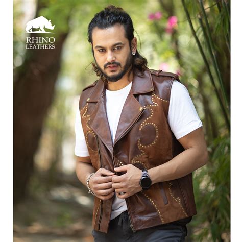 Mens Half Leather Jacket
