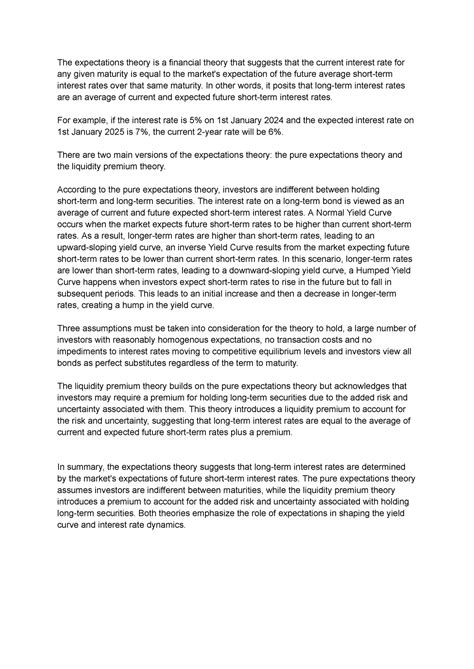 bx2032 week 5 week 5 lecture notes the expectations theory is a