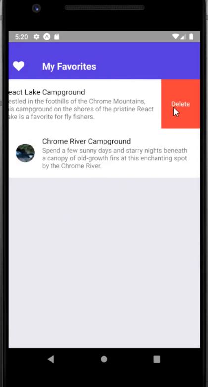 Github Chastellano React Native Nucampsite
