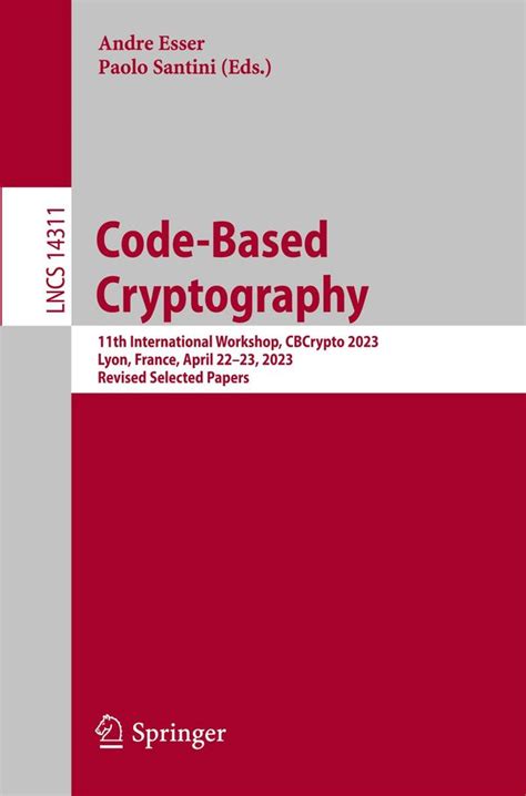 Code Based Cryptography Buch Jpc