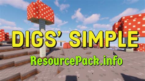 Digs Simple Resource Pack For 1 21 6 1 19 4 1 18 2