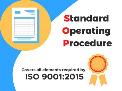 Detailed Standard Operating Procedures Aligned With Iso 9001 Standards Upwork