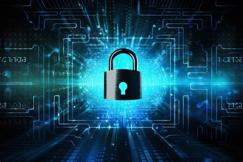 Premium Photo Cyber Security And Protection Of Private Information And Data Concept Locks On Blue