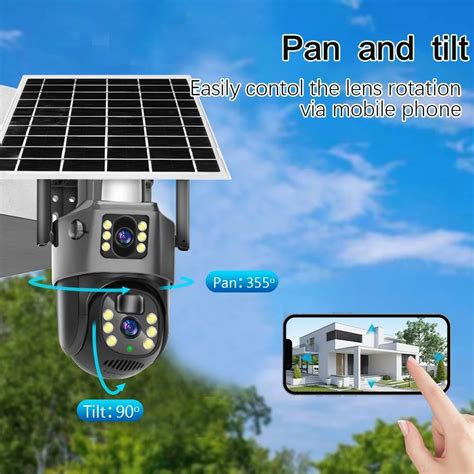 V380 Pro Solar Dual Cctv Outdoor Wifi Camera 4k 8mp Solar Powered Wireless Caygadgets