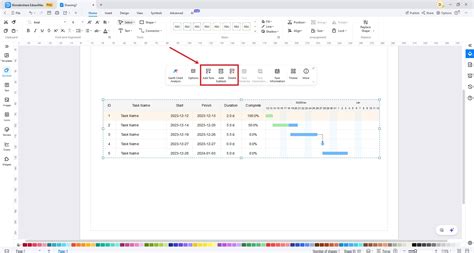 EdrawMax Guide Edit Gantt Chart Data