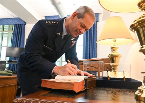 Gen Kenneth Wilsbach Sworn In As 24th Air Force Chief Of Staff Air