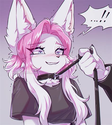 Rule 34 Blush Choking Control Collar Cute Dominant Domination Fox Fox