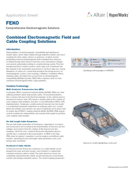 Altair Feko Tutorial Pdf Coaxial Cable Transmission Line