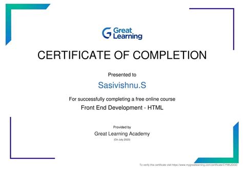 Sasivishnu S On Linkedin Frontenddevelopment Html Certification