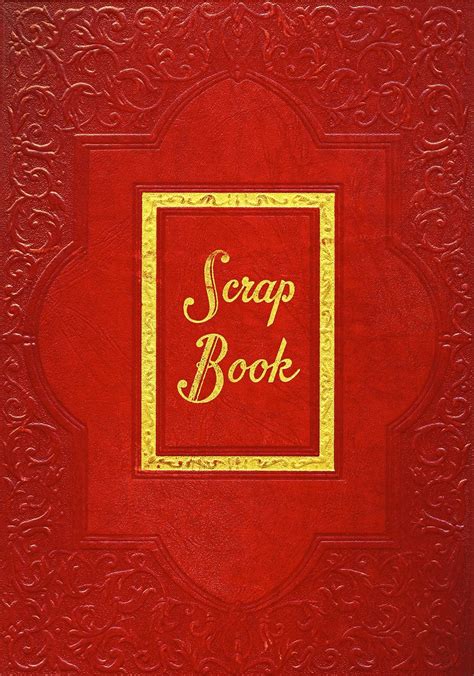 Red Vintage Scrapbook Cover Rtergoventus