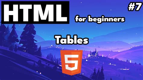 HTML Tables YouTube