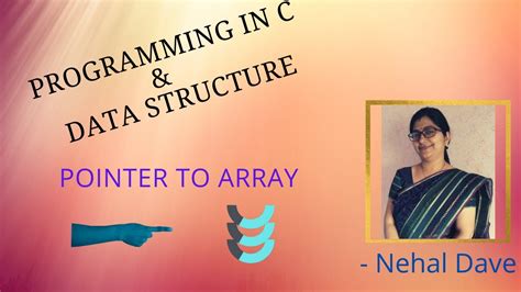 👉pointer To Array In Ds Data Structure Youtube