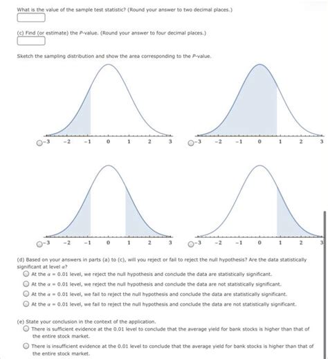 Solved What Is The Value Of The Sample Test Statistic