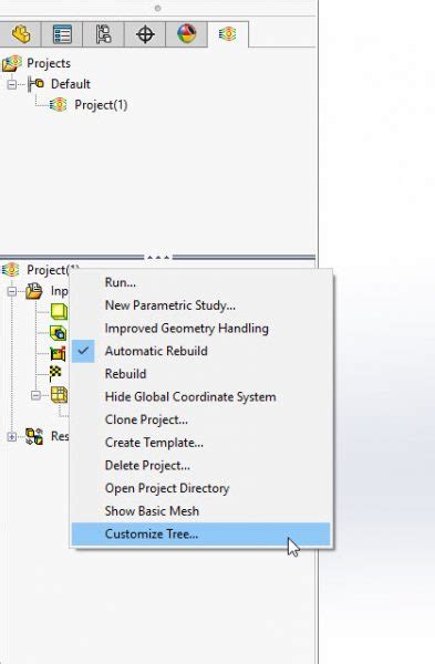 customize solidworks flow simulation input data folder