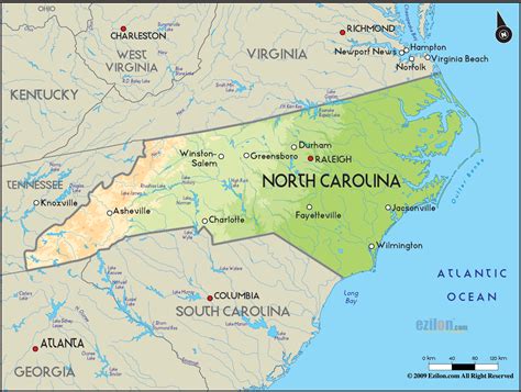 North Carolina Map