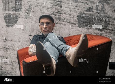 Fito Cabrales Singer Of Fito Y Fitipaldis During An Interview For Europa Press At The Novotel