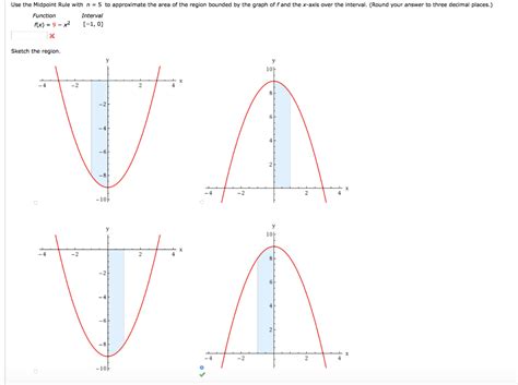 Solved Use The Midpoint Rule With N 5 To Approximate The