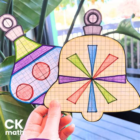 Middle School Christmas Ornaments Math Activity For Transformations