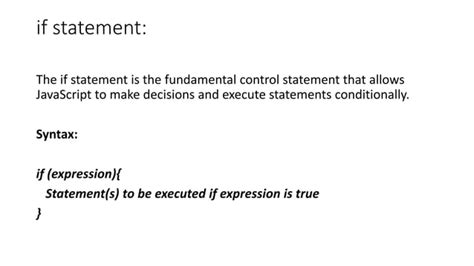 javascript conditional statements pptx
