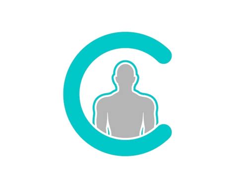 Premium Vector C Letter With Human Body Protection