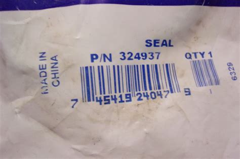 F4c Omc Johnson Evinrude Outboard Marine 324937 Exhaust Leg Rubber Seal