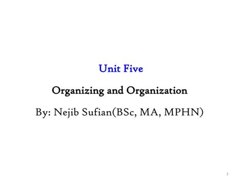 5 Implementation Organizingthe Role Ppt Ppt